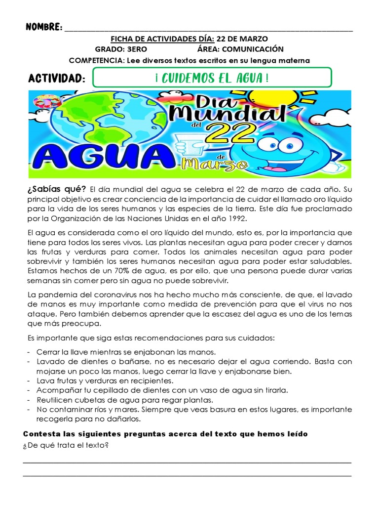 Dia Mundial Del Agua | PDF