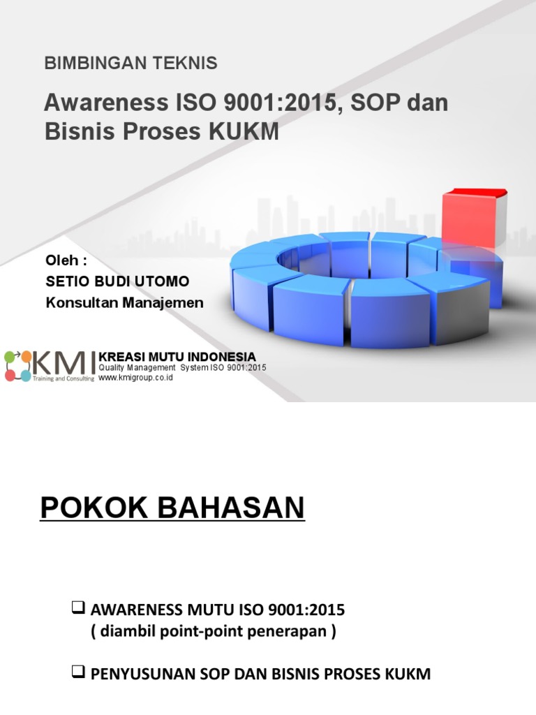 Awareness ISO 90012015, SOP Dan Bisnis Proses | PDF