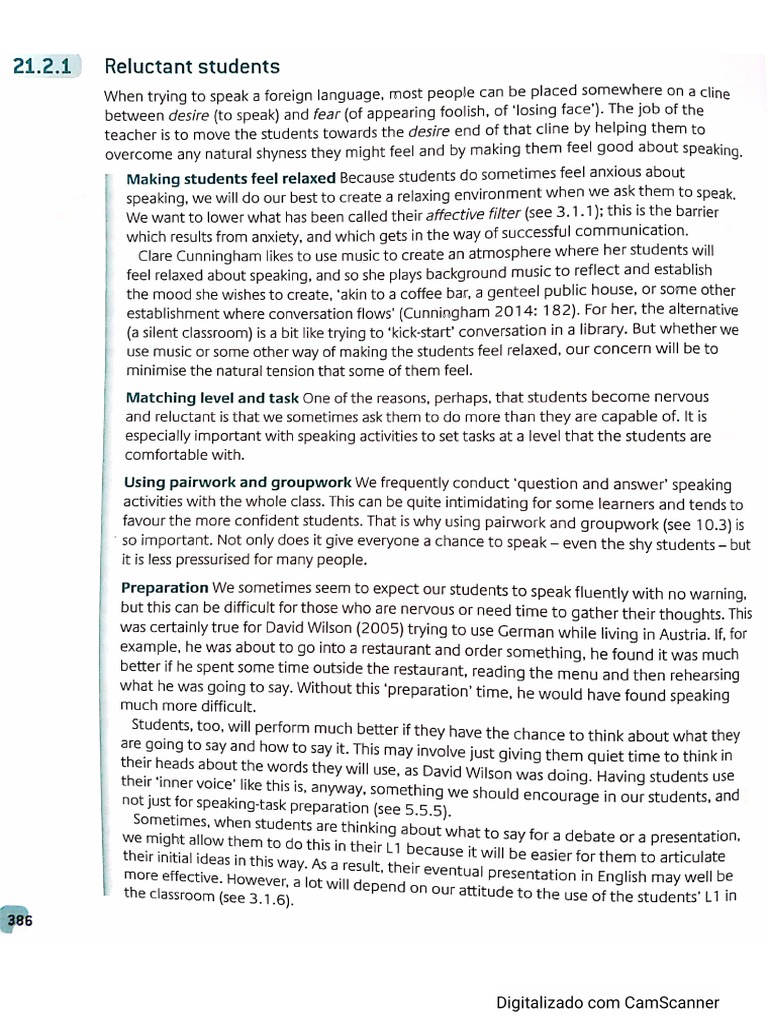 The Practice of ELT - Chapter 21 (Harmer. J.) | PDF