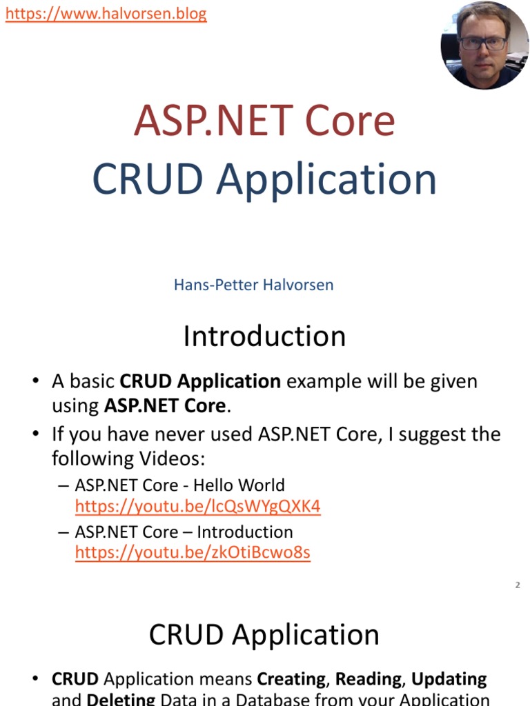 Core Crud Application Pdf