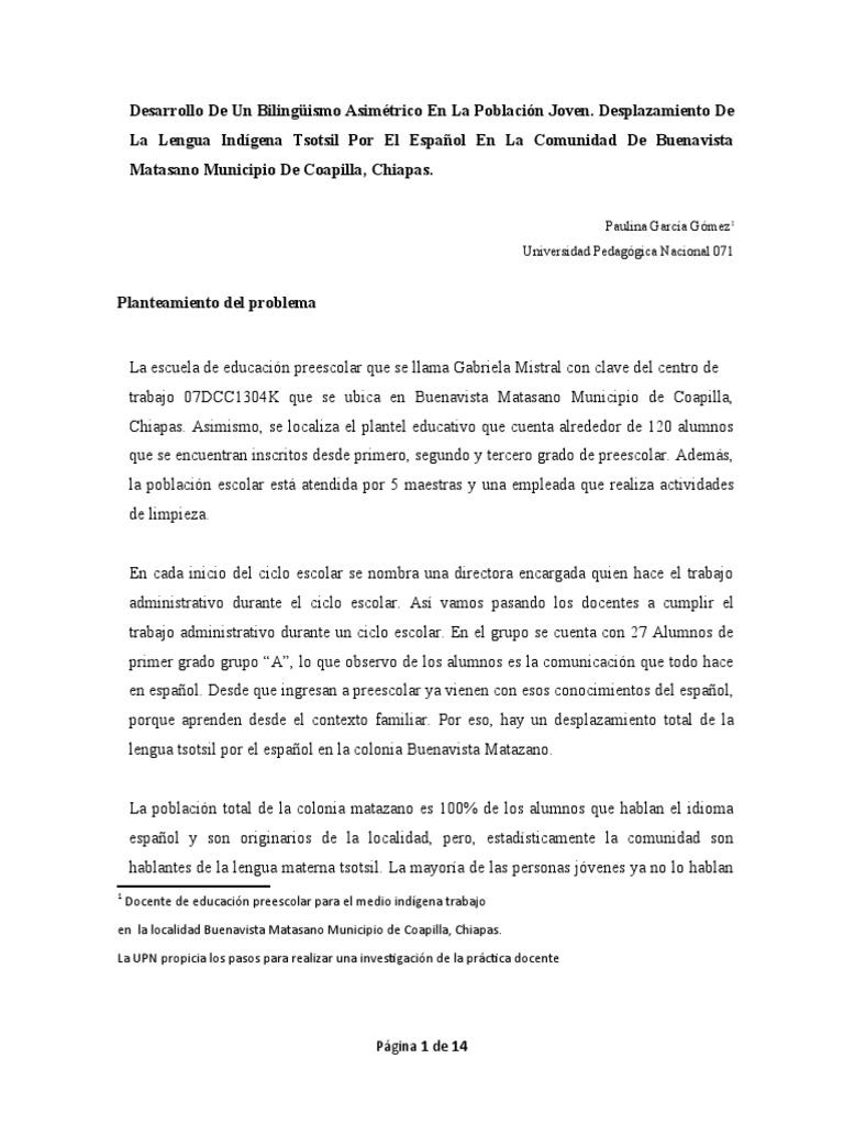 Planteamiento Del Doctor Jose Bastiani | PDF | Lengua española ...