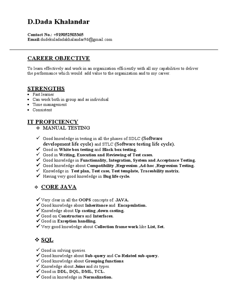 Dada Resume | PDF