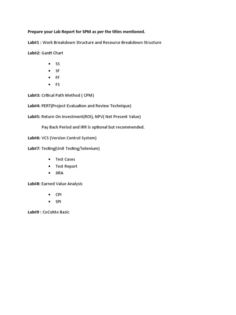 Lab Report SPM | PDF