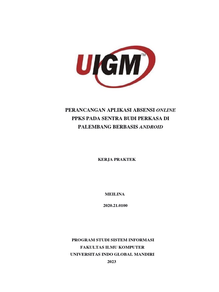 Aplikasi Absensi Online di Budi Perkasa | PDF | Seni | Teknologi & Rekayasa