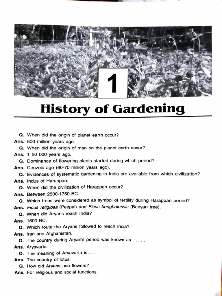 1 History of Gardening Desh Raj | PDF