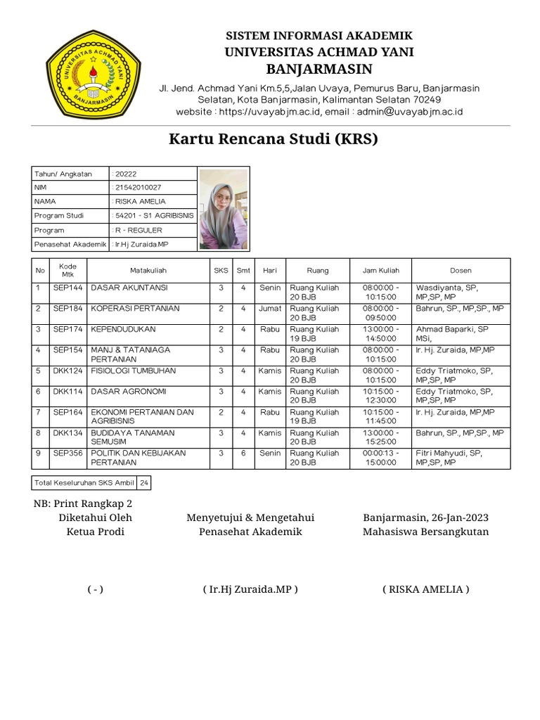 Cetak KRS | PDF