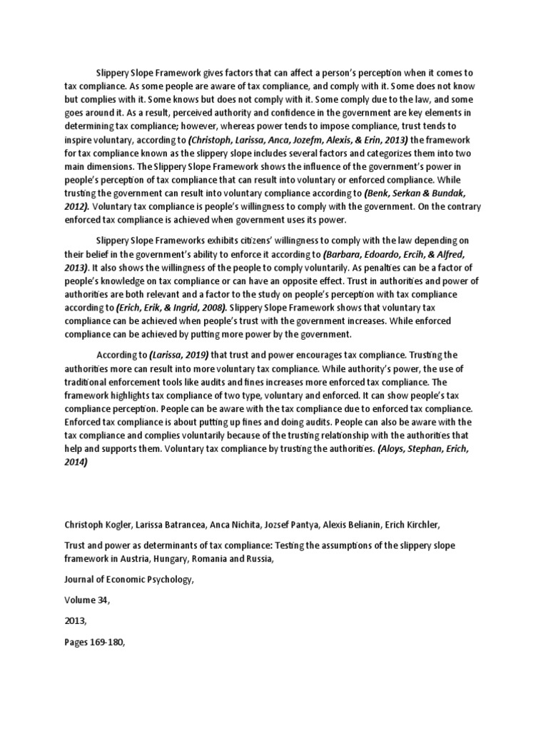 Slippery Slope Framework | PDF | Taxes | Cognitive Science