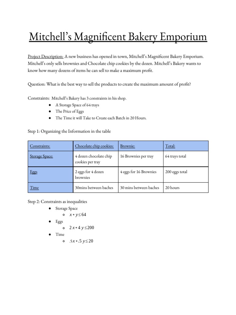 Cookies Final Project | PDF | Profit (Economics) | Prices