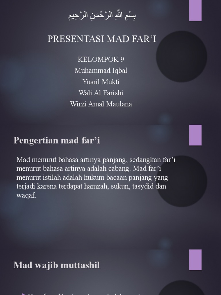 09 Pengertian Mad Far'II | PDF
