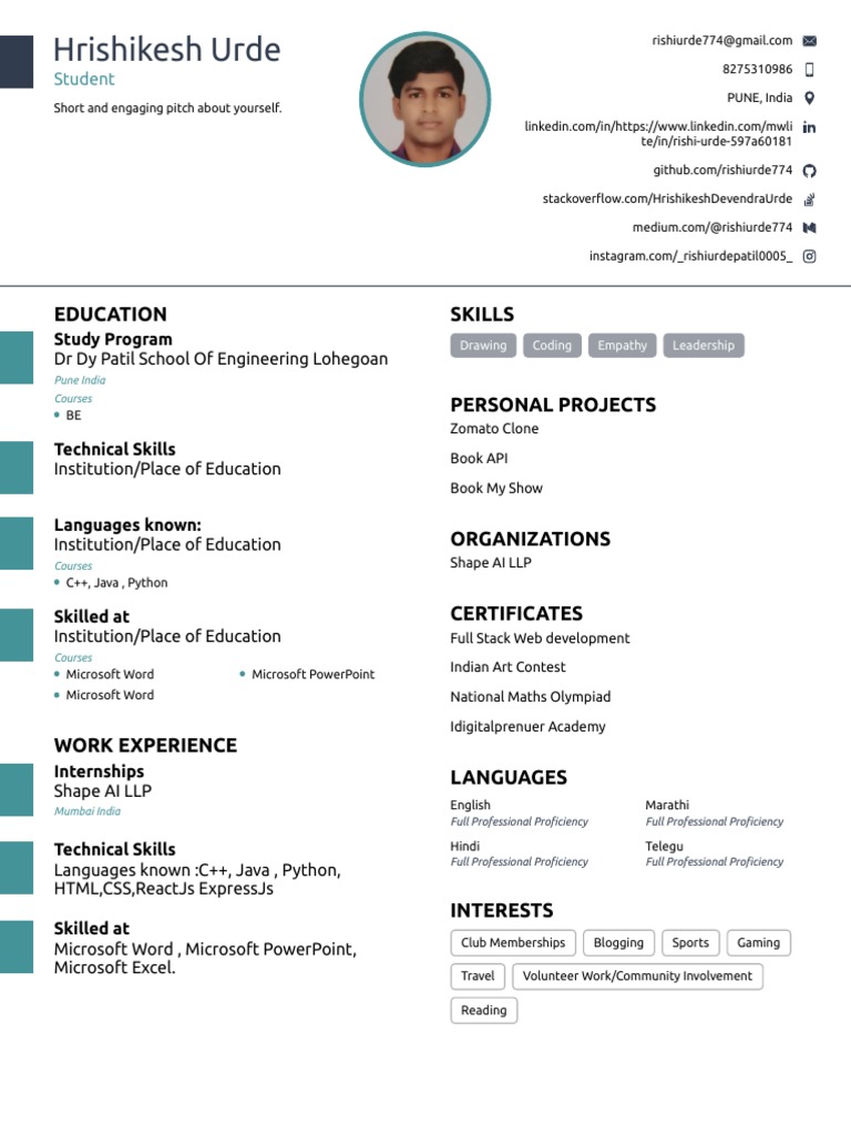 Hrishikesh's Resume Updated | PDF
