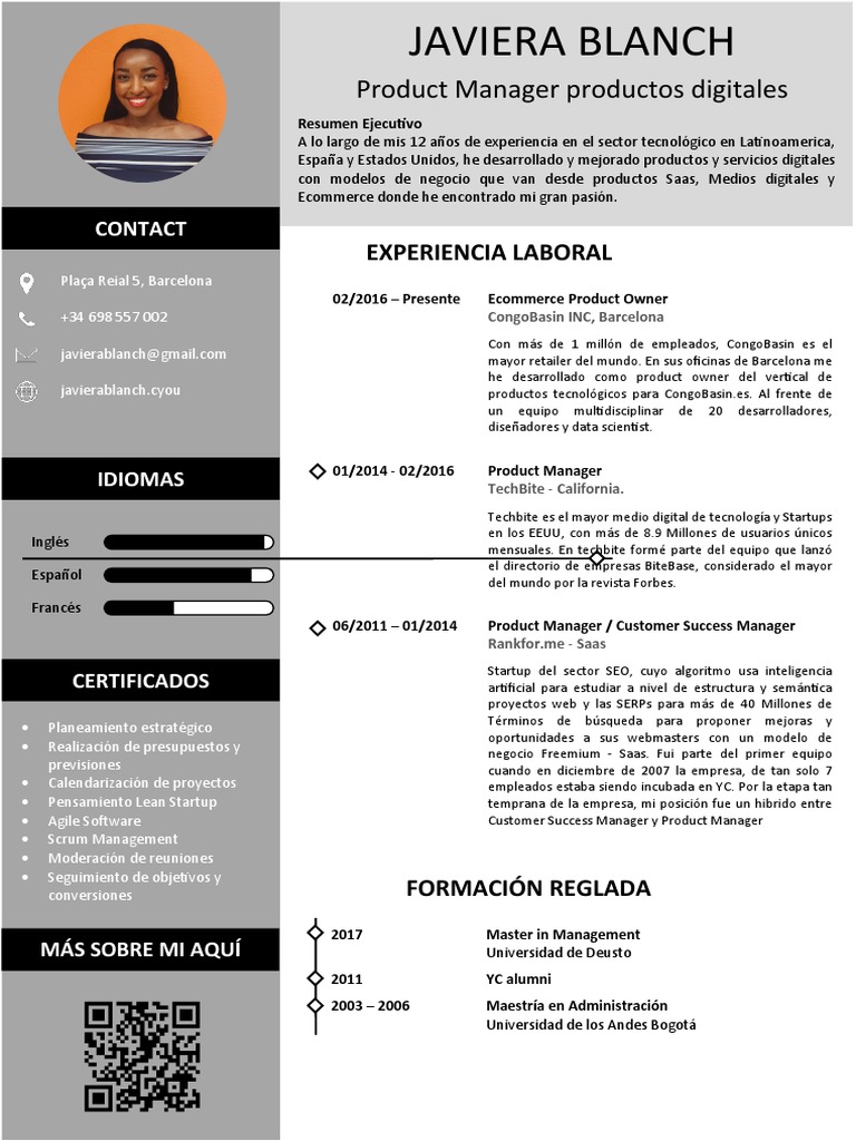 Plantilla Curriculum Gratis 23 | PDF | Empresa de inicio | Pequeñas empresas y emprendedores