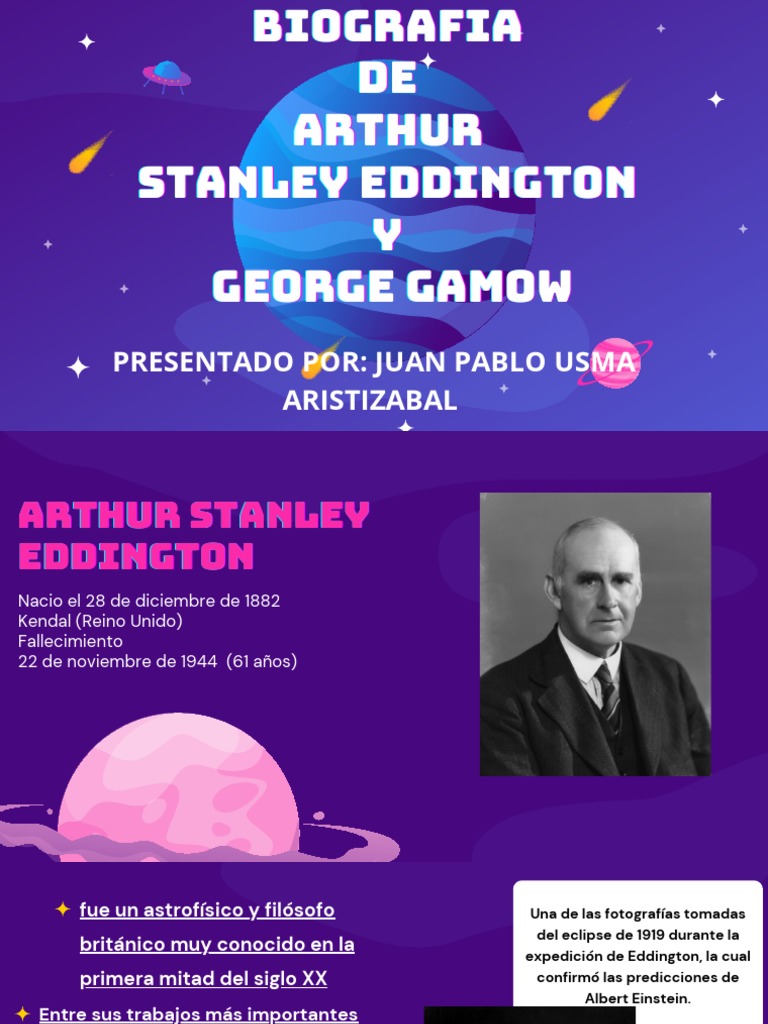 Biografía de Arthur Eddington | PDF | Ciencia y matemáticas | Libros ...