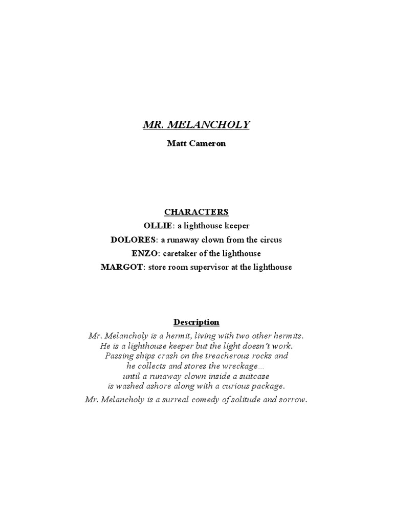 Melancolic | PDF