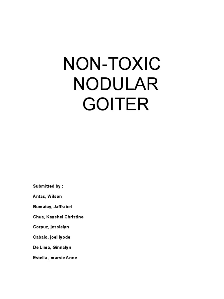 Nontoxic Nodular Goiter | PDF | Thyroid | Common Carotid Artery