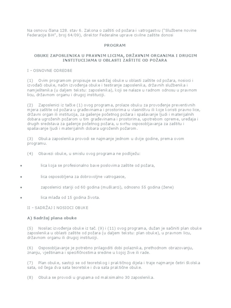 PROGRAM OBUKE ZAPOSLENIKA - Broj 59 - 10 | PDF