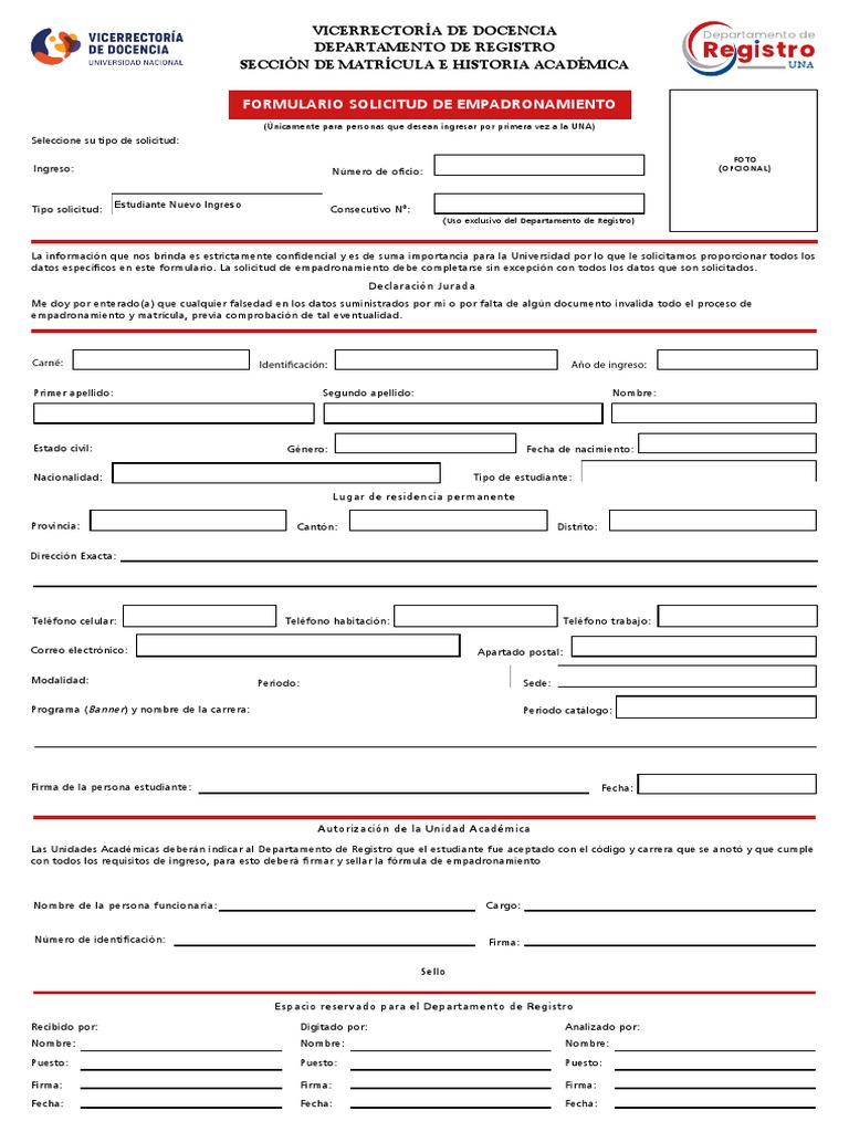Formulario Solicitud Empadronamiento | PDF | Informática