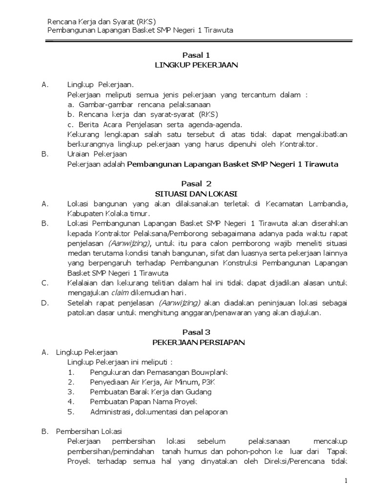 RKS Lap. Basket SMPN | PDF