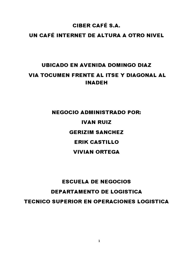 ciber cafe de altura 3.docx | PDF
