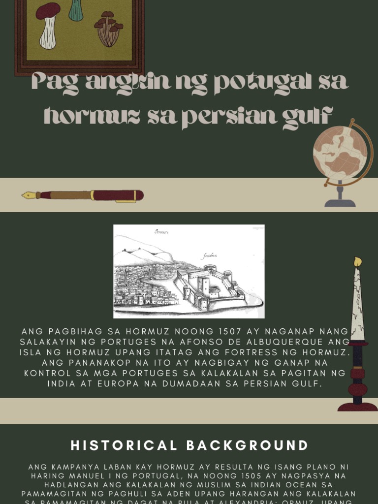 Pag Angkin NG Potugal Sa Hormuz Sa Persian Gulf | PDF