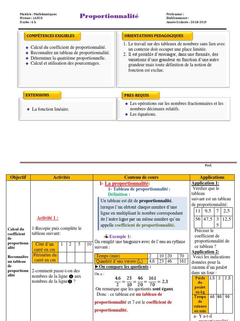 1112 - Proportionnalité | PDF