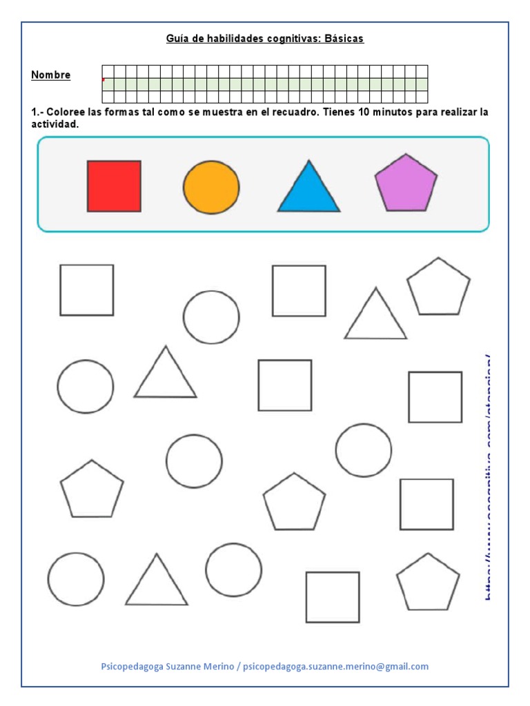 Actividades Cognitivas Básicas para Niños | PDF | Relaciones personales ...
