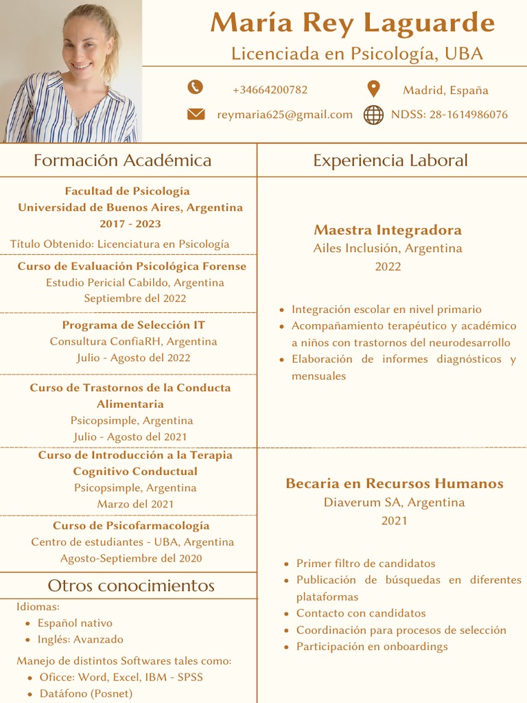 Currículum Vitae - Rey Laguarde | PDF