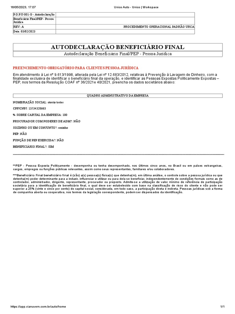 Unico Auto - Unico - Workspace | PDF