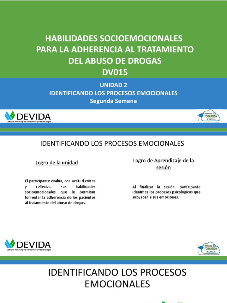 Sesión 2 Identificando Los Procesos Emocionales | PDF
