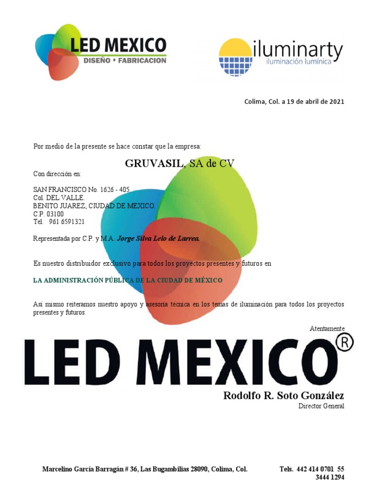 Carta de Distribuidor Exclusivo | PDF