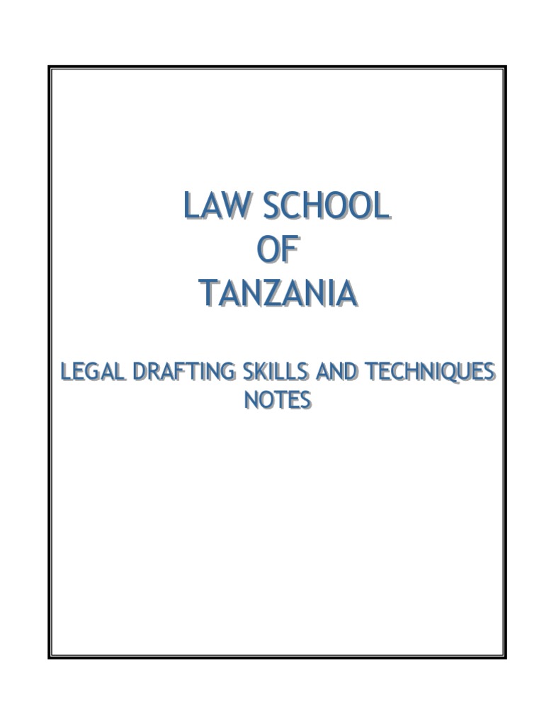Legal Drafting Notes 2022 | PDF | Law