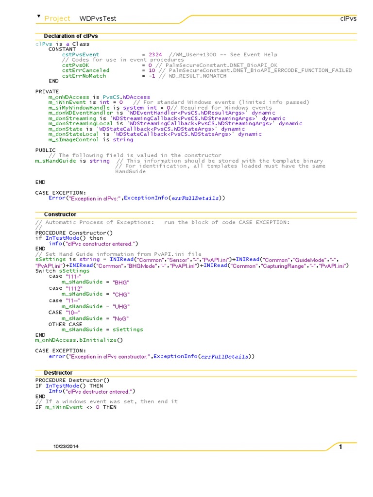 Class para Catahuellas | PDF | Parameter (Computer Programming) | Method (Computer Programming)