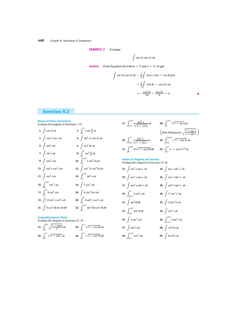 Tugas Kalkulus Integral (Teknik Integrasi 2,3 Dan Integral Tak Wajar) | Download Free PDF | Area ...
