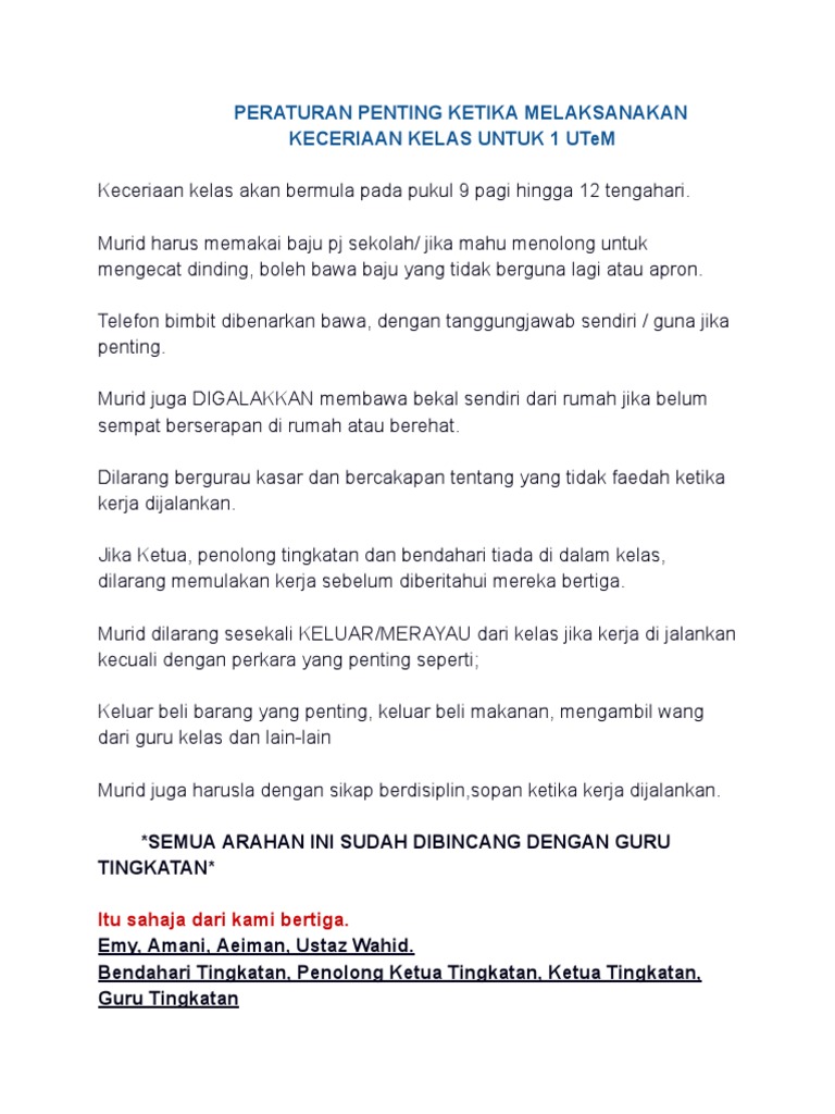 Keceriaan Kelas | PDF