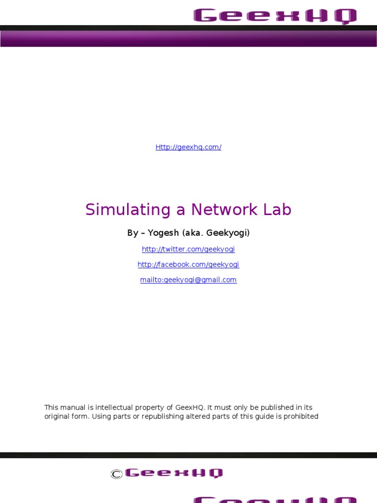 Simulating A Network Lab in GNS3 | PDF | Network Packet | Internet Protocol Suite