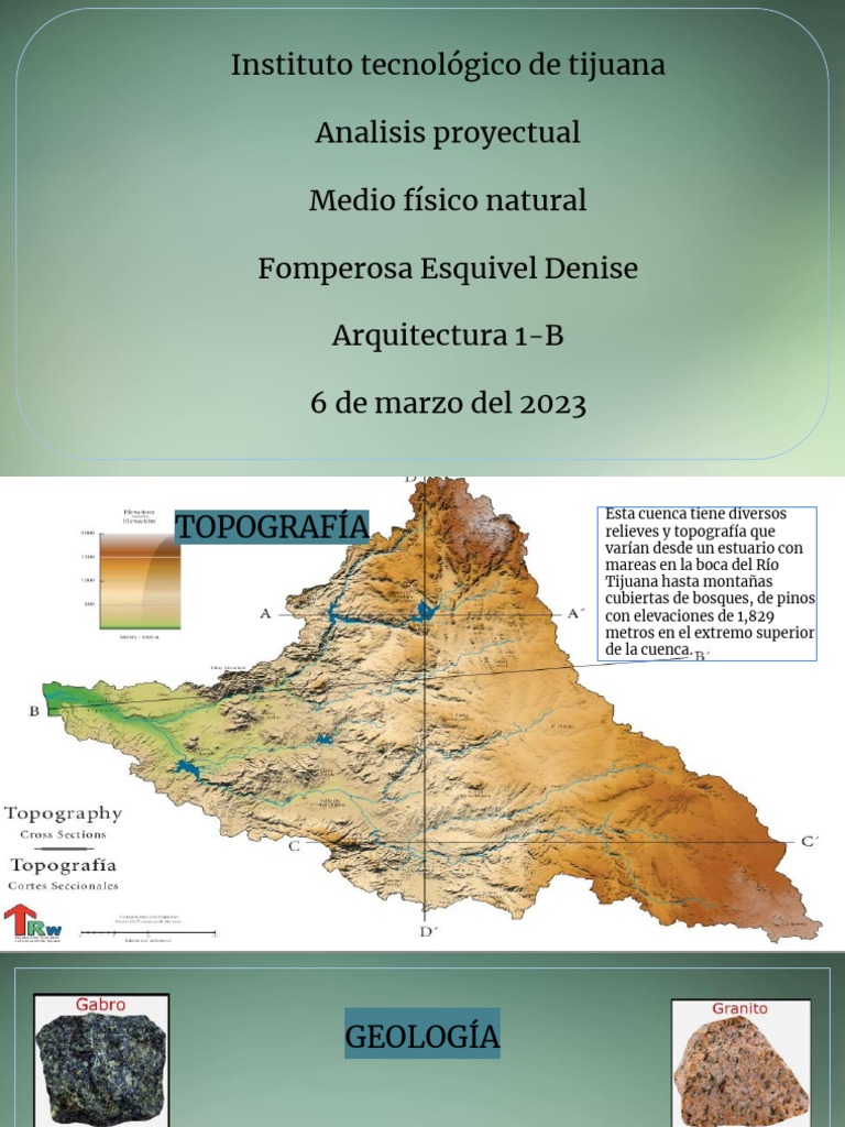 Medio Fisico Natural - Cuenca Del Rio de Tijuana | PDF