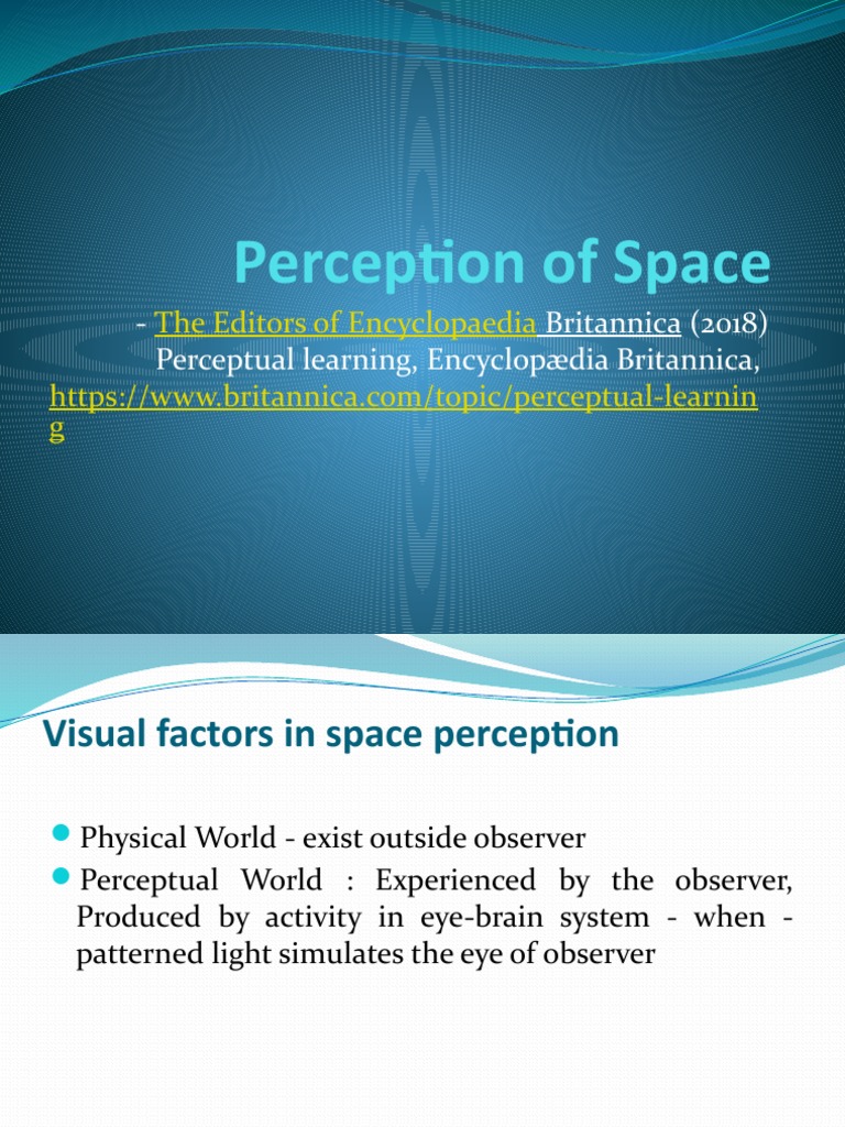 Perception of Space | PDF