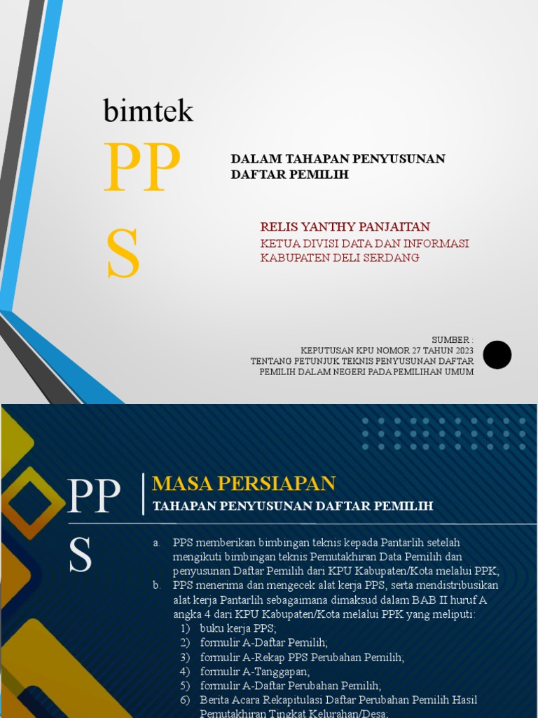 Bimtek Pps (Oke) | PDF