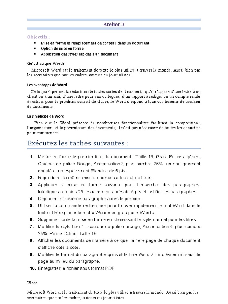 Atelier 3 | PDF | Art | Ordinateurs