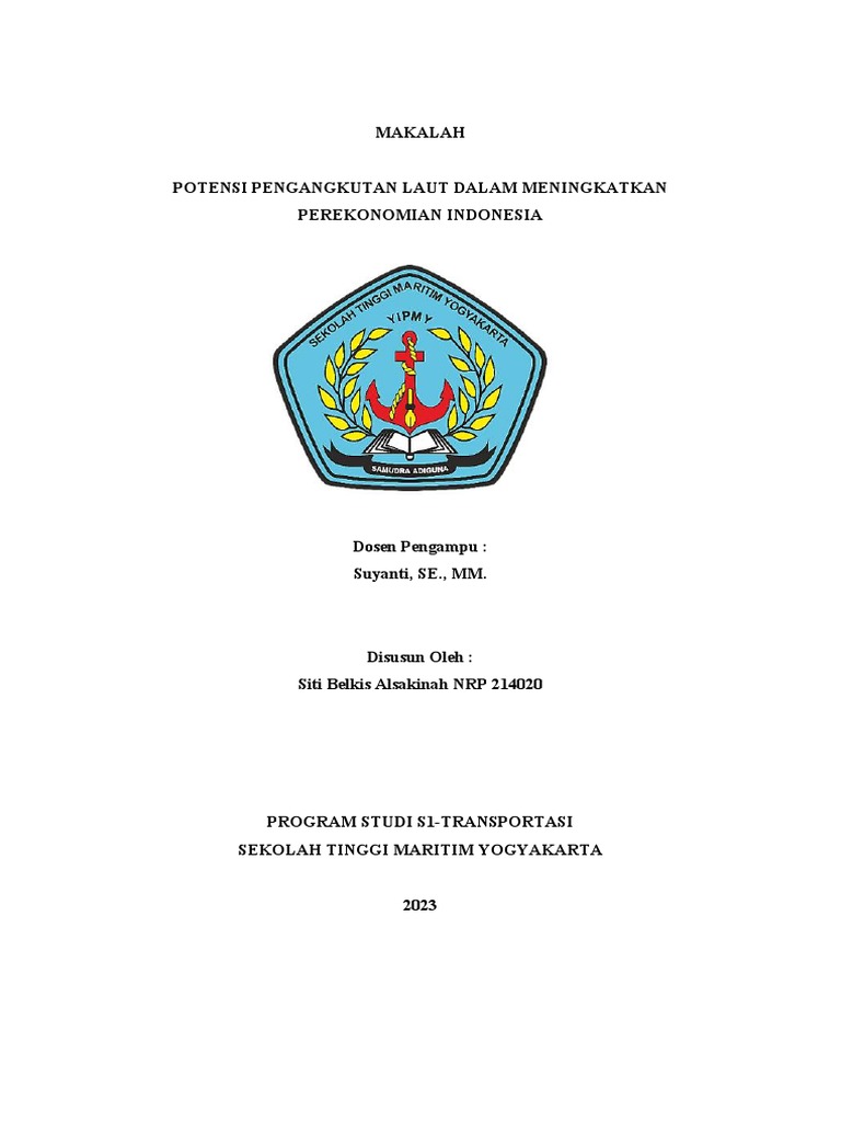 Makalah Potensi Maritim Diindonesia | PDF Makalah Potensi Maritim Diindonesia | PDF