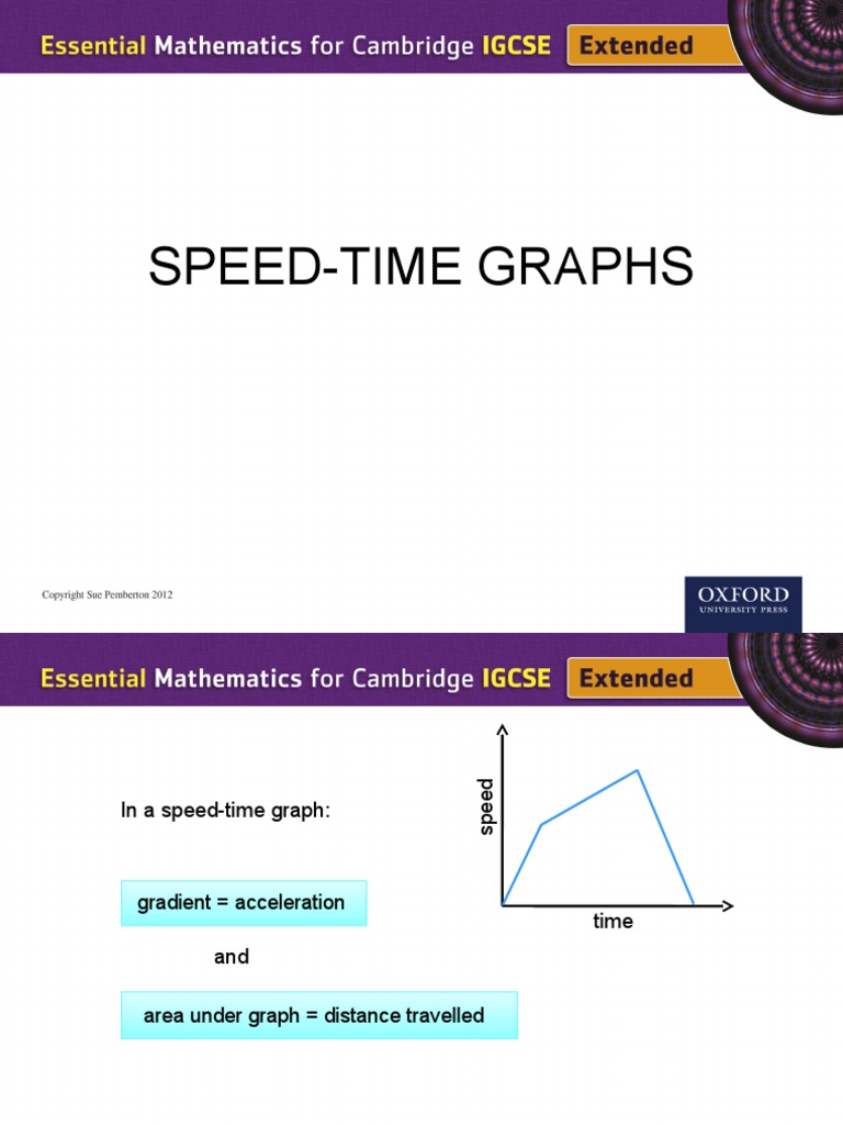 Speed Time Graphs | PDF