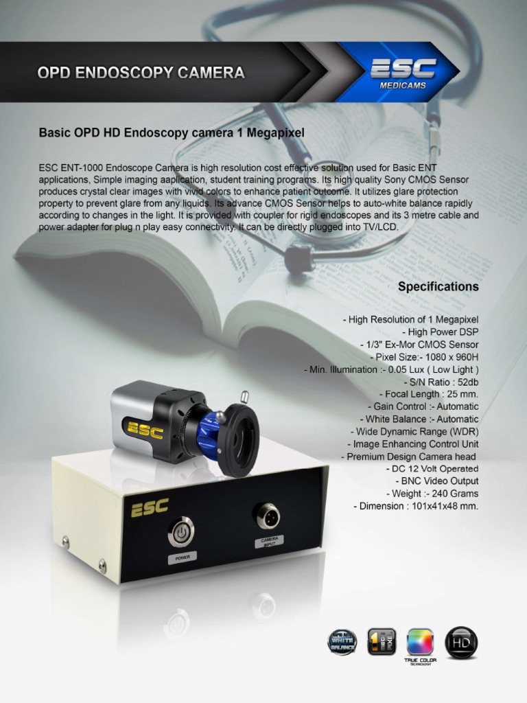 10.) ENT-1000 OPD Endoscopy Camera | PDF