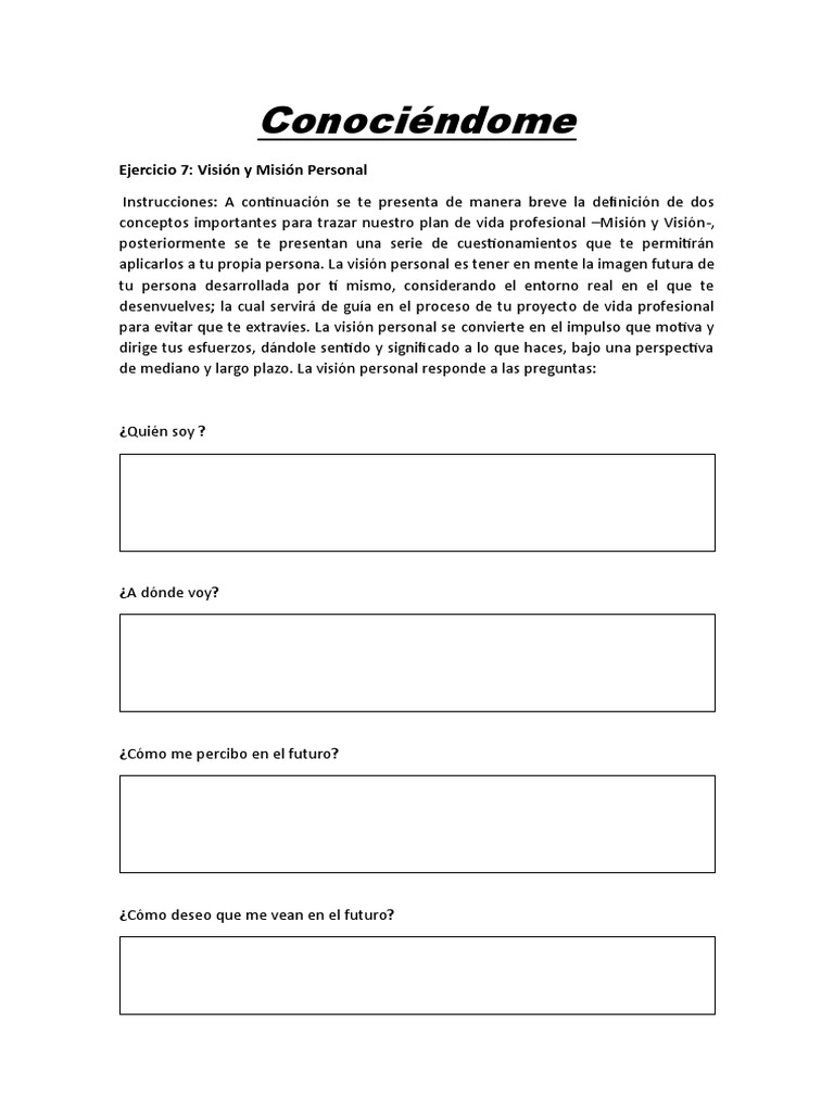 Clase 2 Conociéndome Pdf