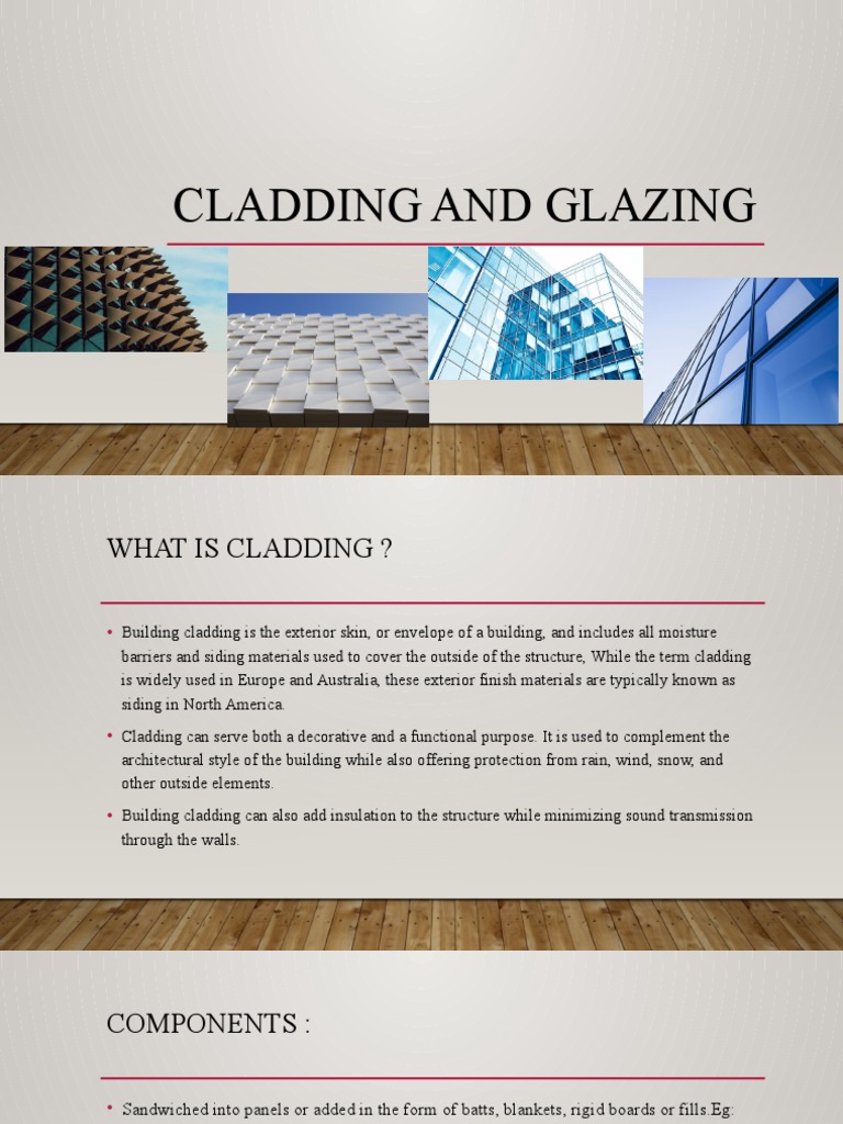 Cladding and Glazing | PDF | Wall | Framing (Construction)