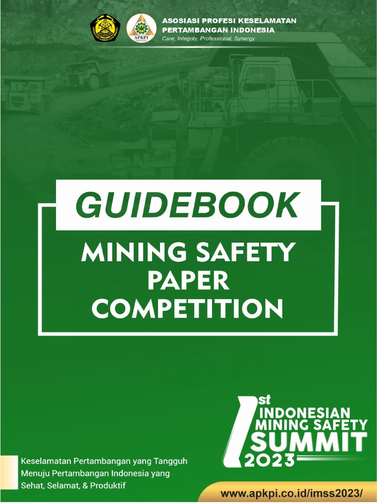 GUIDEBOOK MINING SAFETY PAPER COMPETITION - 1st IMS SUMMIT 2023 - APKPI | PDF