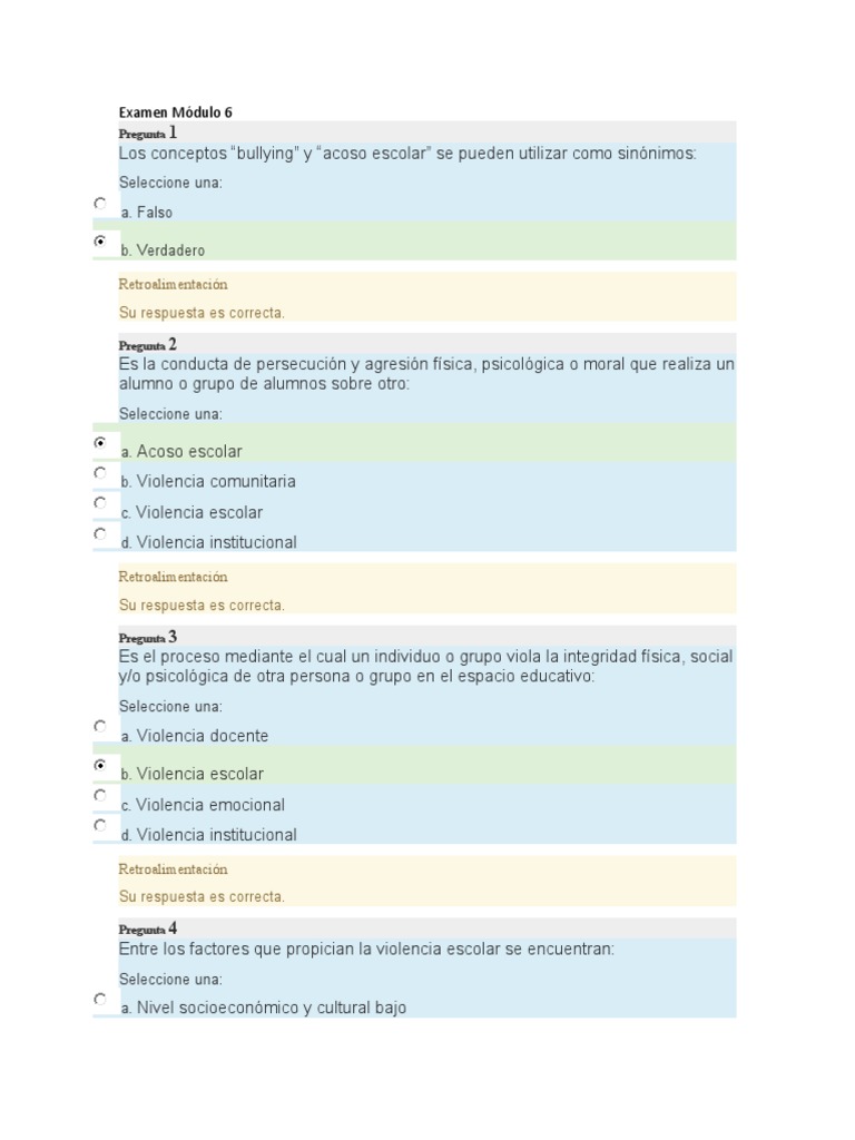 Examen Módulo 6 | PDF