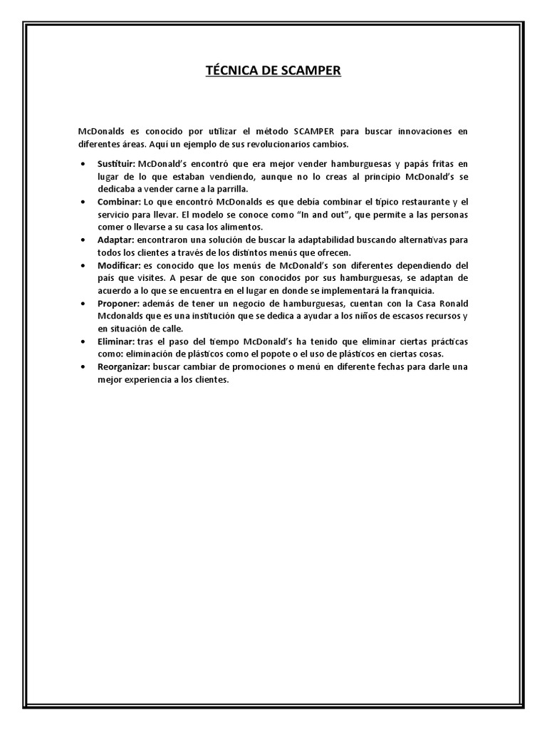 Técnica de Scamper | PDF