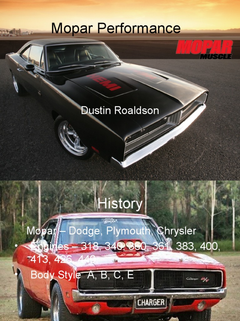 Mopar Performance: Dustin Roaldson | PDF