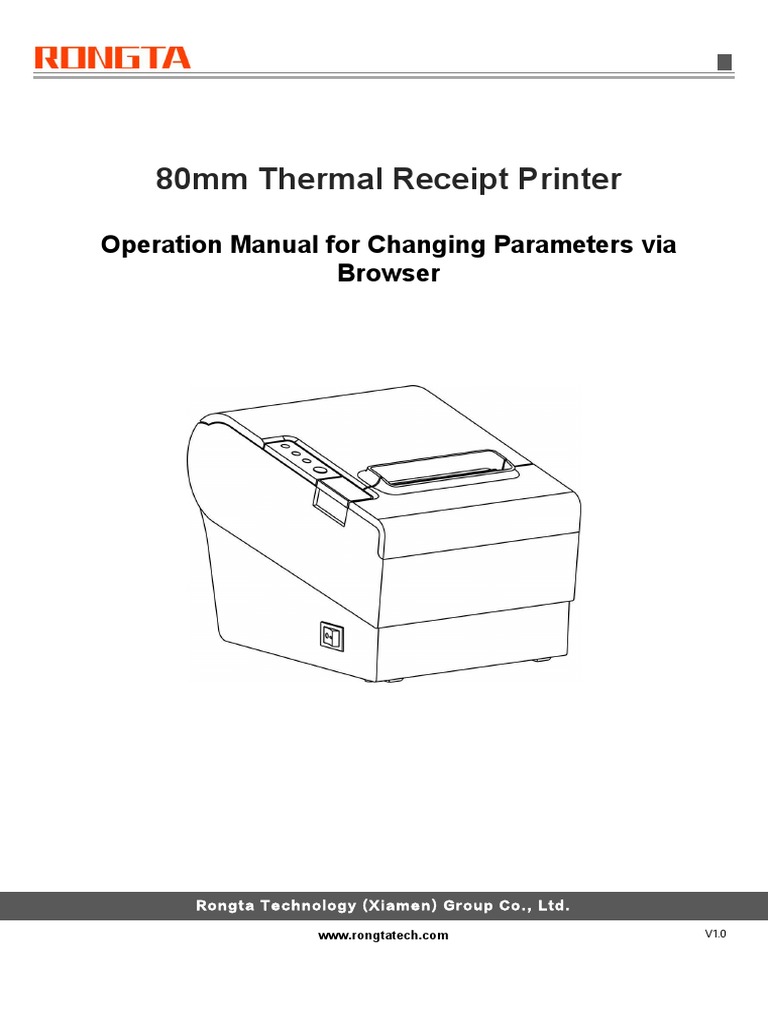 RP80 Series-Operation Manual For Changing Parameter | PDF