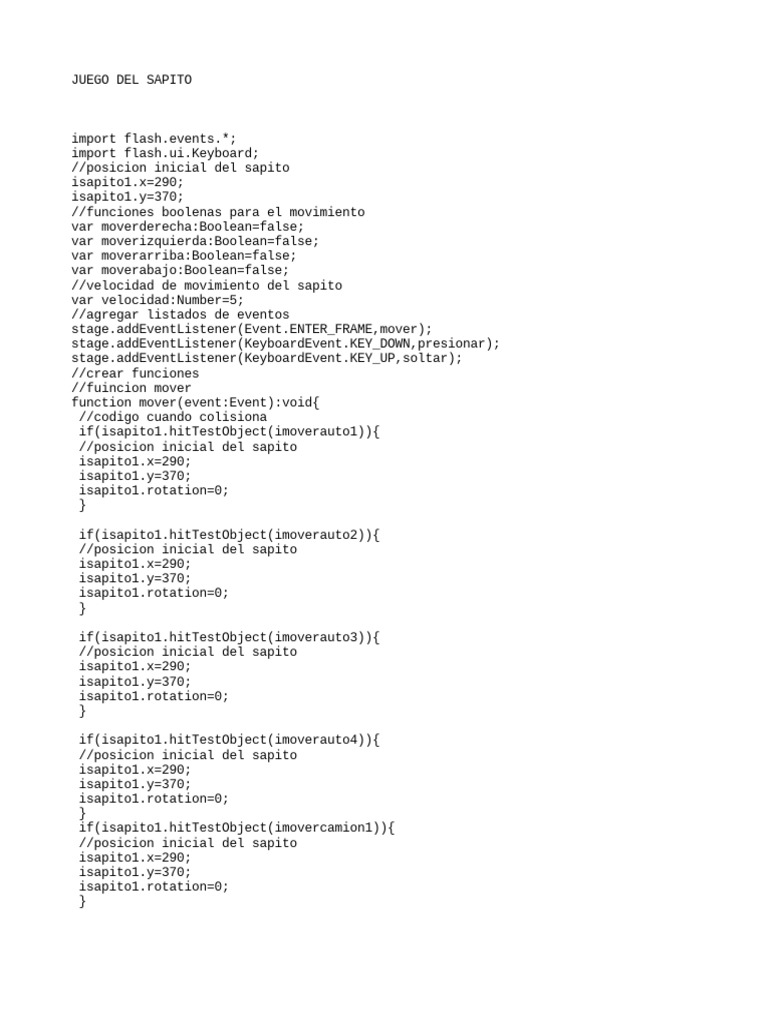 Juego Del Sapito Pdf