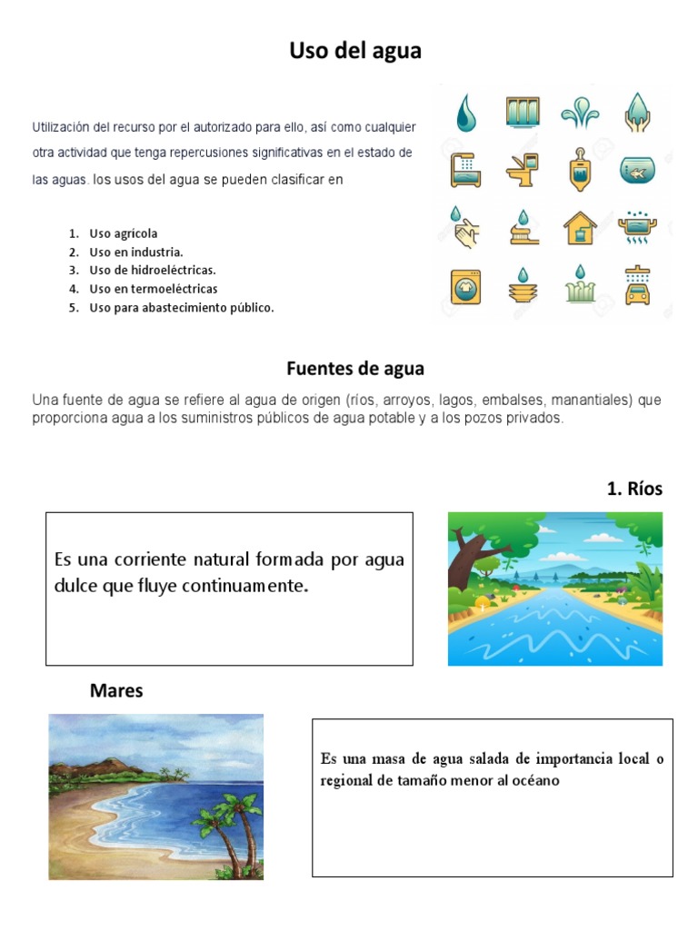 Uso Del Agua | PDF | Agua | Río